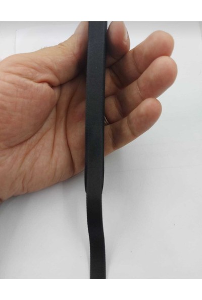 Ztt Saten Kurdale Siyah Renk 10 mm. 10 Metre 1 Adet