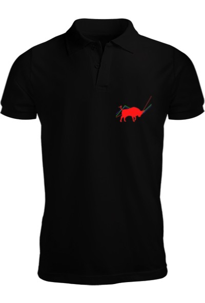 Tisho Boğa Piyasası Erkek Kısa Kol Polo Yaka