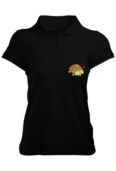 Tisho Kadın Kaplumbağa Kadın Polo Yaka Tişört