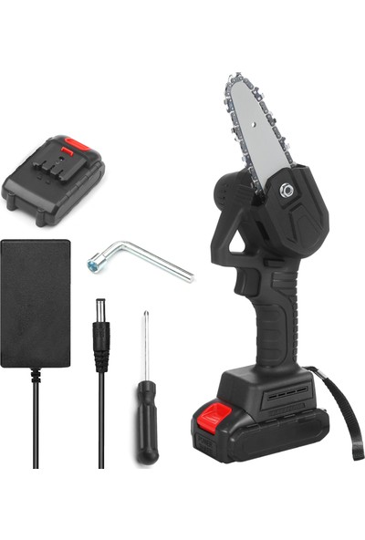 Shopfocus 21V Akülü Elektrikli Testere, 2.0AH Pil ve Şarj Aleti - Siyah (Yurt Dışından) Shopfocus 21V Akülü Elektrikli Testere, 2.0AH Pil ve Şarj Aleti - Siyah (Yurt Dışından)