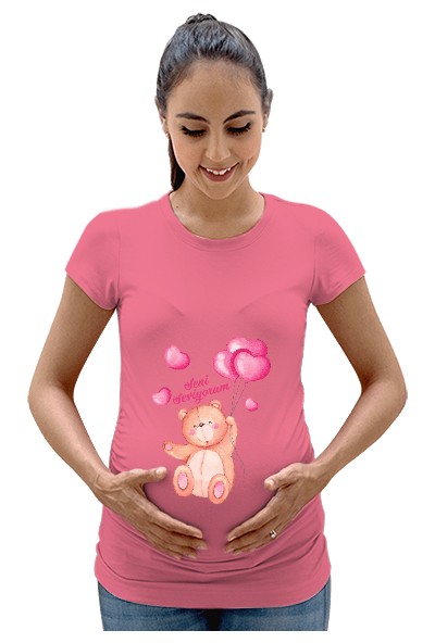 Tisho Sizi Seviyorum Hamile Tshirt Kadın Hamile Tişört