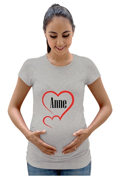 Tisho Kalp Kadın Hamile Tişört