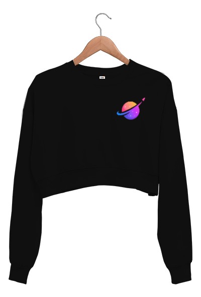 Tisho Uzay Kadın Crop Sweatshirt