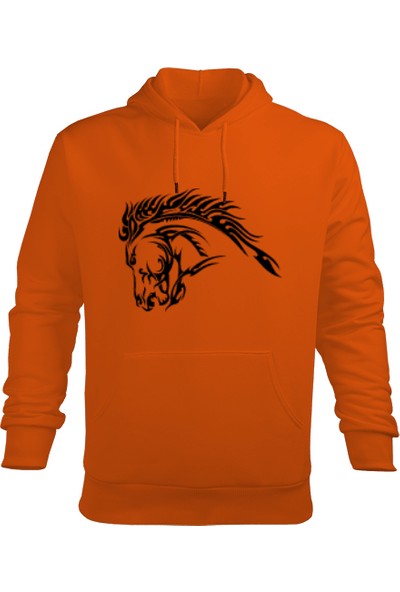 Tisho Wild Horse Erkek Kapüşonlu Hoodie Sweatshirt