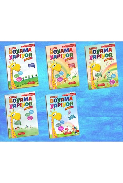 Gönül Yayıncılık Etkinlik 5'li Set Çek Kopar Boya As Görsel Destekli, Kas Gelişiminde Etkili, Eğlenceli