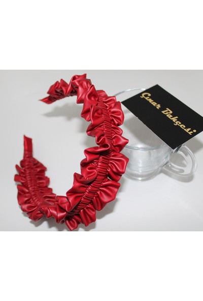 Çınar Bahçesi 2022 Yeni Sezon Deri Taç - Pileli Kadın Taç Toka