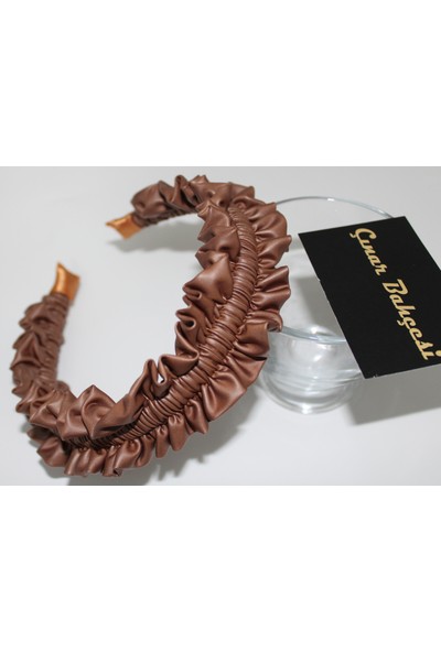 2022 Yeni Sezon Deri Taç - Pileli Kadın Taç Toka