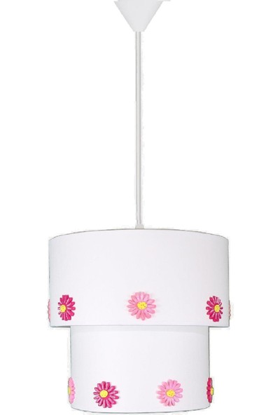 Şenay Aydınlatma Çocuk Odası Ikili Silindir Sarkıt-Beyaz Çiçek Şenay Aydınlatma Çocuk Odası Ikili Silindir Sarkıt-Beyaz Çiçek