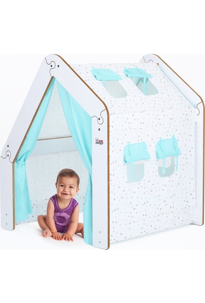 Edu Dizayn TENT Ahşap Oyun Evi Ahşap Montessori Oyun Çadırı Edu Dizayn TENT Ahşap Oyun Evi Ahşap Montessori Oyun Çadırı