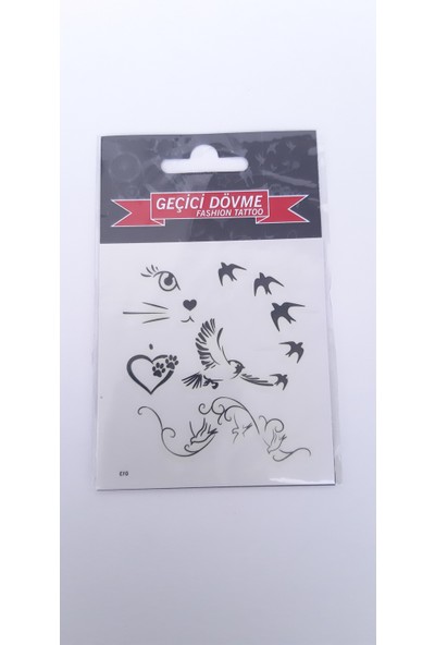 Fooffy Tattoo Geçici Dövme TR-T-0006 Fooffy Tattoo Geçici Dövme TR-T-0006