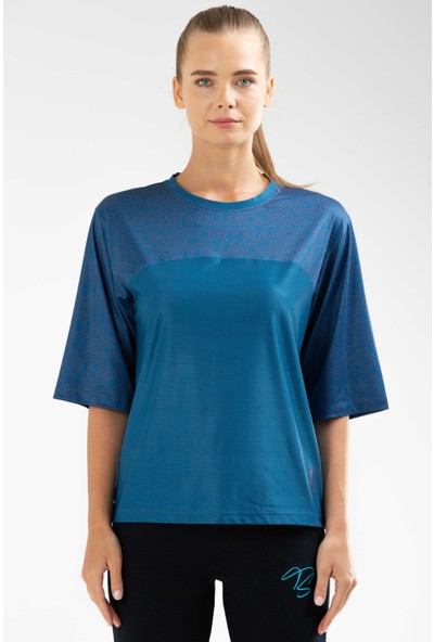 TS Club Tshirt Bisiklet Yaka Göğüs Parça Trabzonspor Baskılı