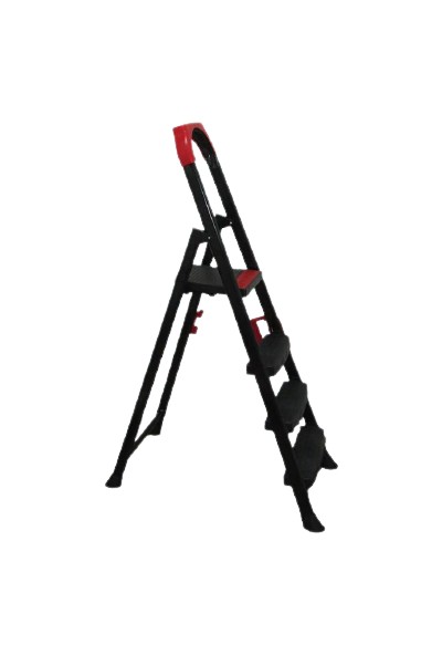 Seçkin Ovid Plus 3+1 Plastik Basamaklı Siyah Metal Merdiven Seçkin Ovid Plus 3+1 Plastik Basamaklı Siyah Metal Merdiven