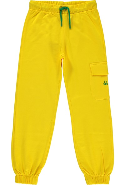 Benetton Kız Çocuk Eşofman Altı 4-13 Yaş Sarı