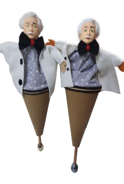 Uçaneller Kuklaevi Einstein 2'li Külah Kukla