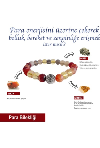 CR7 Para ve Bolluk Doğaltaş Kadın Tılsım Bilekliği (Pirit, Sitrin, Akik Doğal Taş Bileklik) CR7 Para ve Bolluk Doğaltaş Kadın Tılsım Bilekliği (Pirit, Sitrin, Akik Doğal Taş Bileklik)