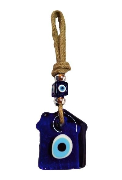 Otantik Depo Ev Şeklinde Nazar Boncuğu Dekoratif Otantik Depo Ev Şeklinde Nazar Boncuğu Dekoratif