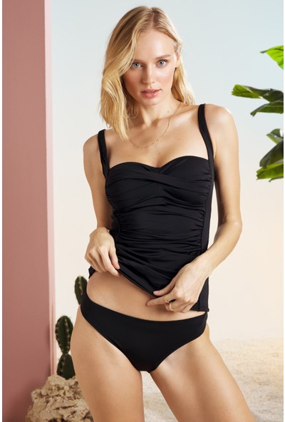 Pierre Cardin Drapeli Korseli Tankini Takım 211507 Pierre Cardin Drapeli Korseli Tankini Takım 211507