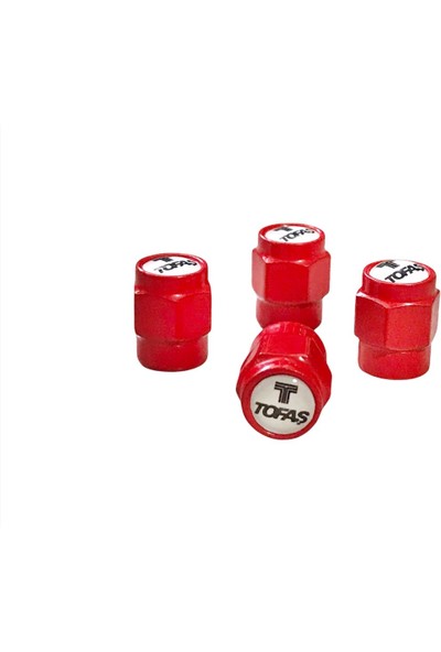 Cms Tofaş Kırmızı Sibop Kapağı - Tofaş Lüks Sibop Kapağı - Tofaş - 4 Adet