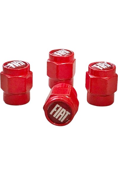 Cms Fıat Kırmızı Sibop Kapağı - Fıat Lüks Sibop Kapağı - Fıat - 4 Adet Cms Fıat Kırmızı Sibop Kapağı - Fıat Lüks Sibop Kapağı - Fıat - 4 Adet
