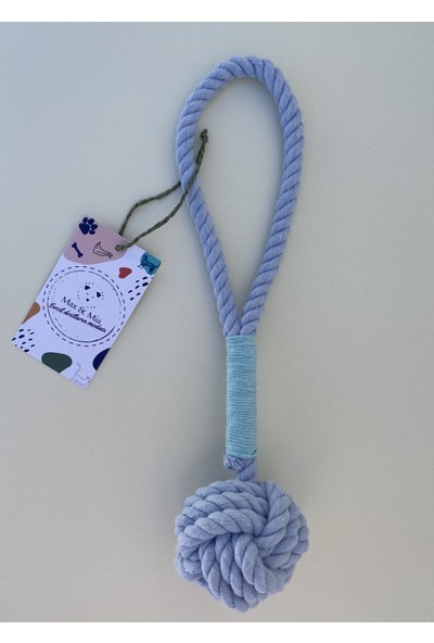 Max & Mia Dayanıklı Pamuk Maymun Yumruğu Köpek Oyuncağı Açık Mavi 36 cm Max & Mia Dayanıklı Pamuk Maymun Yumruğu Köpek Oyuncağı Açık Mavi 36 cm