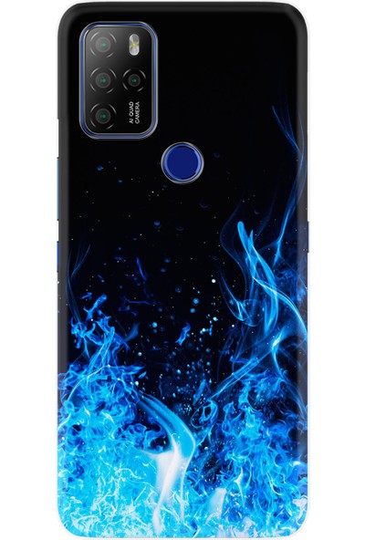 Kılıfland Omix X500 Kılıf Silikon Desen Özel Seri Blue Fire 1678