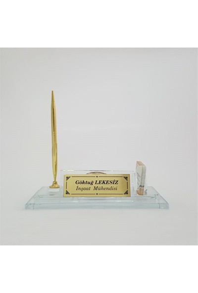 Altın Reklam Kişiye Özel Kristal İsimlik Altın