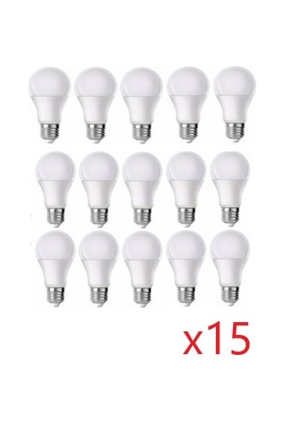 Seka 10 Watt Beyaz LED Ampul Paket 15 Adet 1 - 10 W