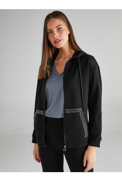Faik Sönmez Trok Detaylı Kapişonlu Eşofman Üst 63220 Faik Sönmez Trok Detaylı Kapişonlu Eşofman Üst 63220