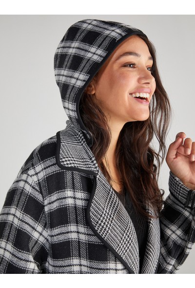 Faik Sönmez Doubleface Kapişonlu Kareli Kaban 63308 Faik Sönmez Doubleface Kapişonlu Kareli Kaban 63308