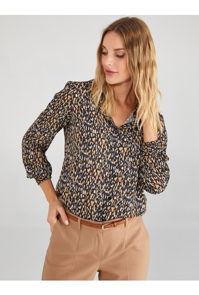 Faik Sönmez Küçük Leopar Desenli Gömlek 63339