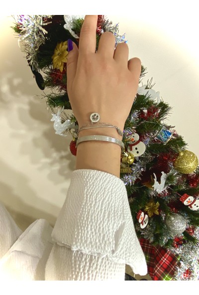 Royal Steels Gümüş Renk Kadın Çelik Bileklik 2'li Kombin Set Royal Steels Gümüş Renk Kadın Çelik Bileklik 2'li Kombin Set