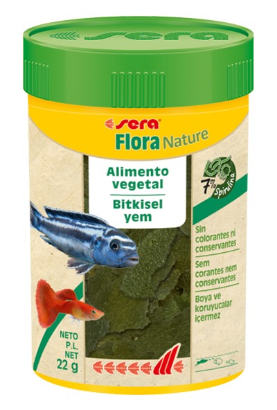Sera Flora Nature Bitkisel Balık Yemi 100 ml 22 Gr Sera Flora Nature Bitkisel Balık Yemi 100 ml 22 Gr