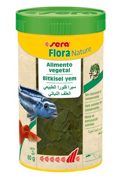 Sera Flora Nature Bitkisel Balık Yemi 250 ml 60 Gr Sera Flora Nature Bitkisel Balık Yemi 250 ml 60 Gr
