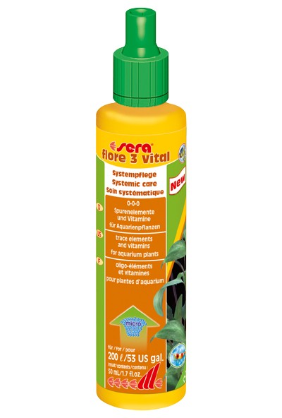 Sera Flore 3 Vital Bitki Katkısı Su Düzenleyici 50 Ml Sera Flore 3 Vital Bitki Katkısı Su Düzenleyici 50 Ml