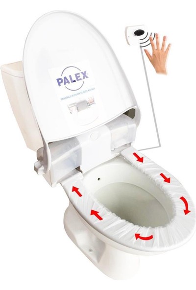 Palex Sensörlü Hijyenik Klozet Kapak Yedek Rulosu 2KOLI+1AD Hijyenik Klozet Kapak Palex Sensörlü Hijyenik Klozet Kapak Yedek Rulosu 2KOLI+1AD Hijyenik Klozet Kapak