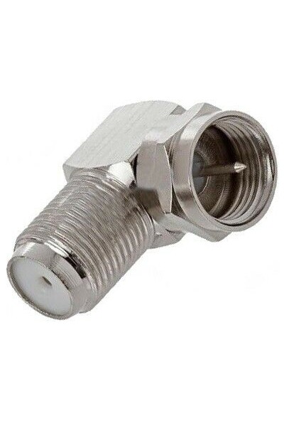 Bisıfır F Konnektör 90 Derece (1 Adet) Bisıfır F Konnektör 90 Derece (1 Adet)