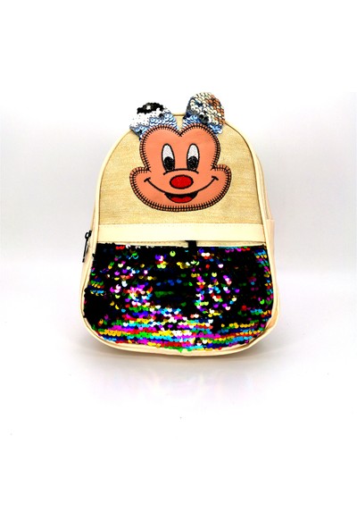 Phasespace Çocuk Çantası Mouse Tasarımlı Pullu Çocuk Sırt Çantası (