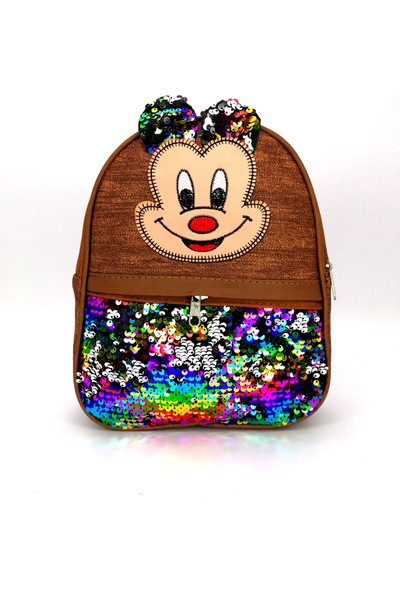 Phasespace Çocuk Çantası Mouse Tasarımlı Pullu Çocuk Sırt Çantası (