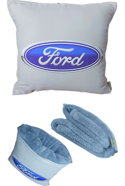 Caisya Butik Ford Baskılı Battaniyeli Opsiyonel Yastık Caisya Butik Ford Baskılı Battaniyeli Opsiyonel Yastık