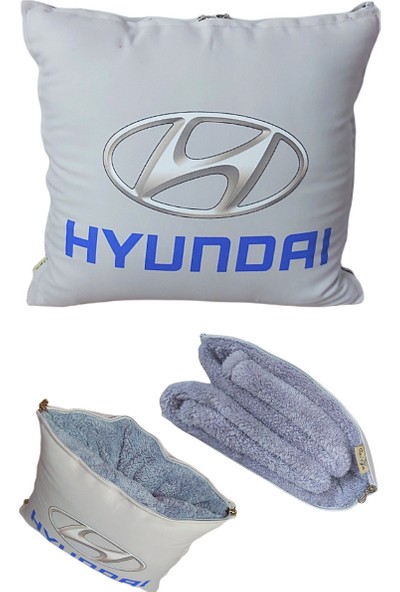 Caisya Butik Hyundai Baskılı Battaniyeli Opsiyonel Yastık Caisya Butik Hyundai Baskılı Battaniyeli Opsiyonel Yastık