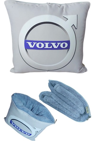 Caisya Butik Volvo Baskılı Battaniyeli Opsiyonel Yastık Caisya Butik Volvo Baskılı Battaniyeli Opsiyonel Yastık