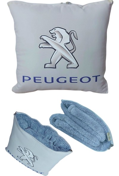 Caisya Butik Peugeot Baskılı Battaniyeli Opsiyonel Yastık Caisya Butik Peugeot Baskılı Battaniyeli Opsiyonel Yastık