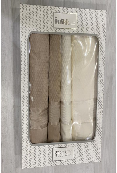 Özdilek Hamam Takımı Bright Kahve-Krem