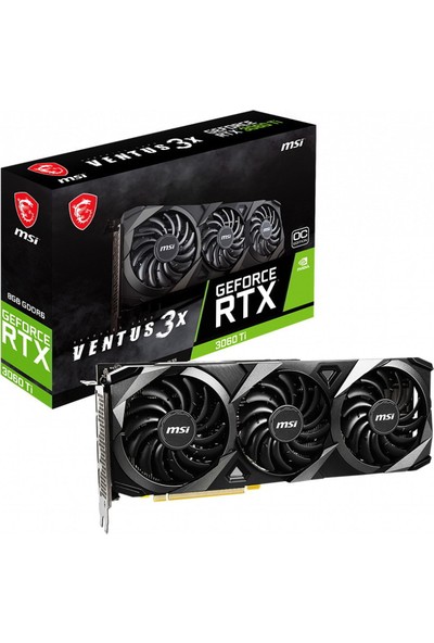 Msı Geforce Rtx 3060 Ti Ventus 3x 8g Oc Lhr 8gb Gddr6 256BIT DX12 Ekran Kartı 912-V397-239 Msı Geforce Rtx 3060 Ti Ventus 3x 8g Oc Lhr 8gb Gddr6 256BIT DX12 Ekran Kartı 912-V397-239