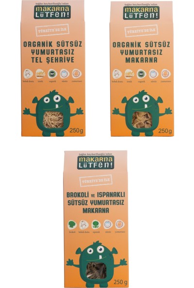 Makarna Lütfen Sütsüz ve Yumurtasız Seri Makarna Lütfen Sütsüz ve Yumurtasız Seri