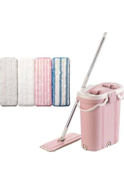 Vip Ahmet Premium Mop Temizlik Seti + 4'lü Yedek Bez