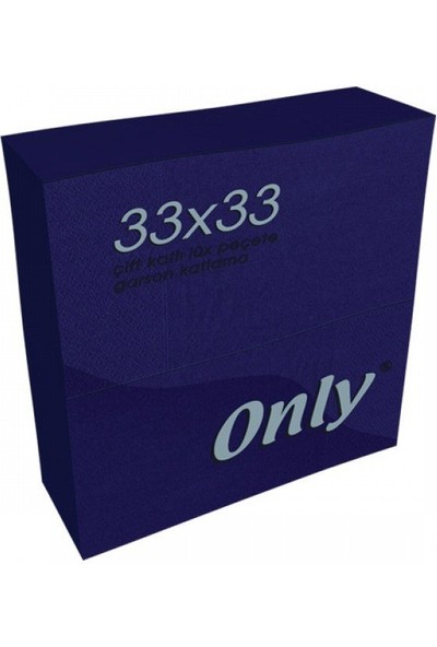 Only 33*33 Lacivert Peçete 2 Katlı 100'LÜ