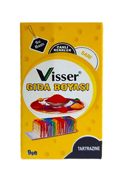 Visser Gıda Boyası Sarı 9 gr Visser Gıda Boyası Sarı 9 gr