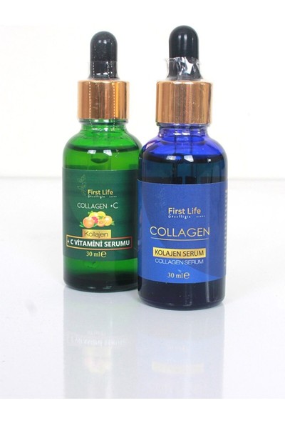 First Life Cosmetic Kolajen ve C Vitamini Serumu 2 Li Set First Life Cosmetic Kolajen ve C Vitamini Serumu 2 Li Set