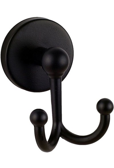 Fndhome Siyah Çatal 2 Li Bornoz Askılık Fndhome Siyah Çatal 2 Li Bornoz Askılık